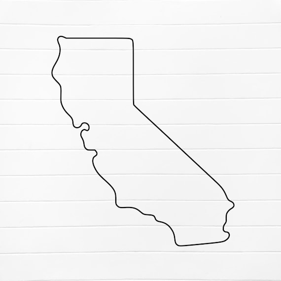 California State Outline Printable