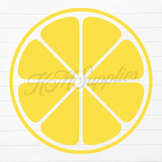 Lemon Slice Outline Png