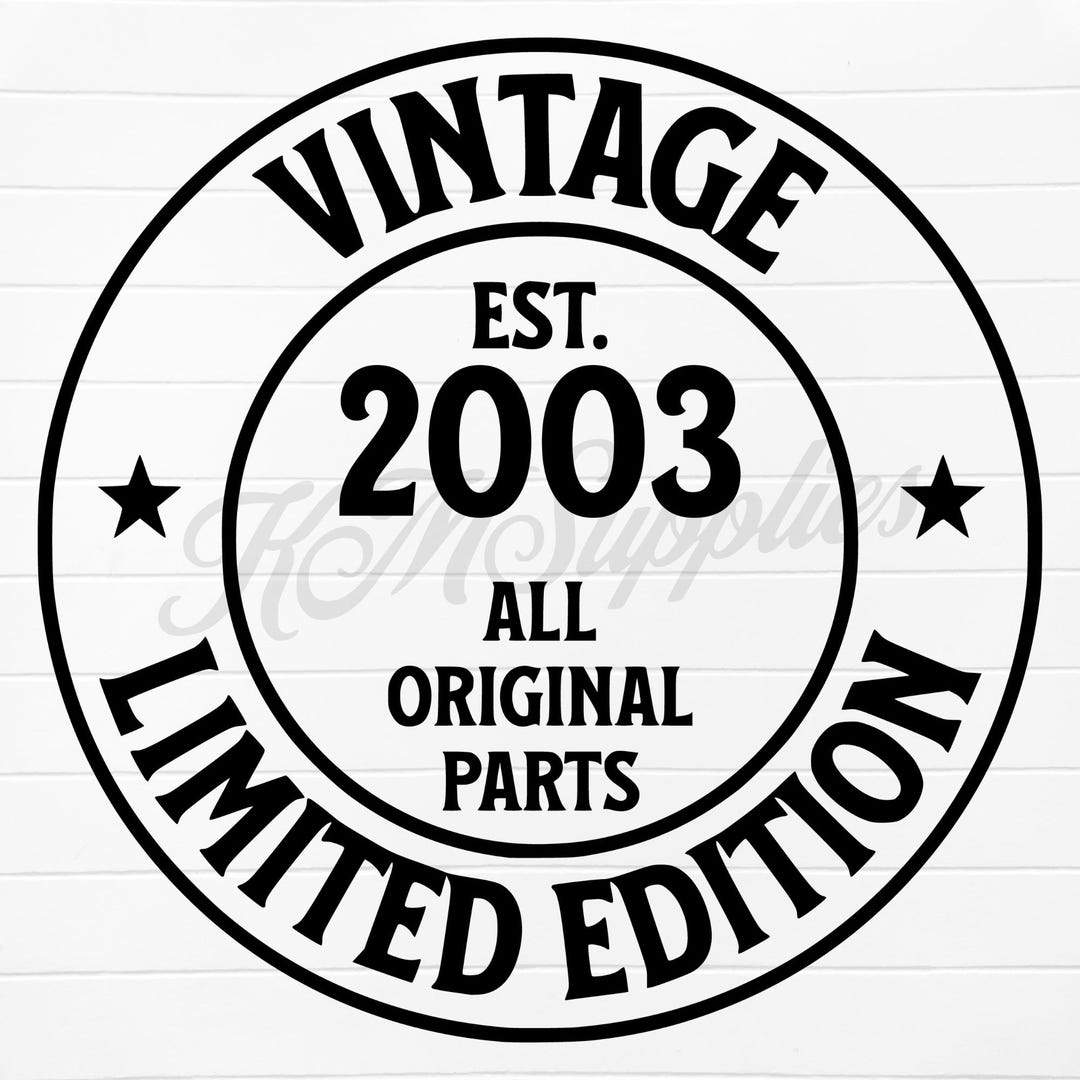 2003 Svg, 2003 Png, 2003 Clipart, 2003 Clip Art, Est 2003 Svg, Est 2003 ...