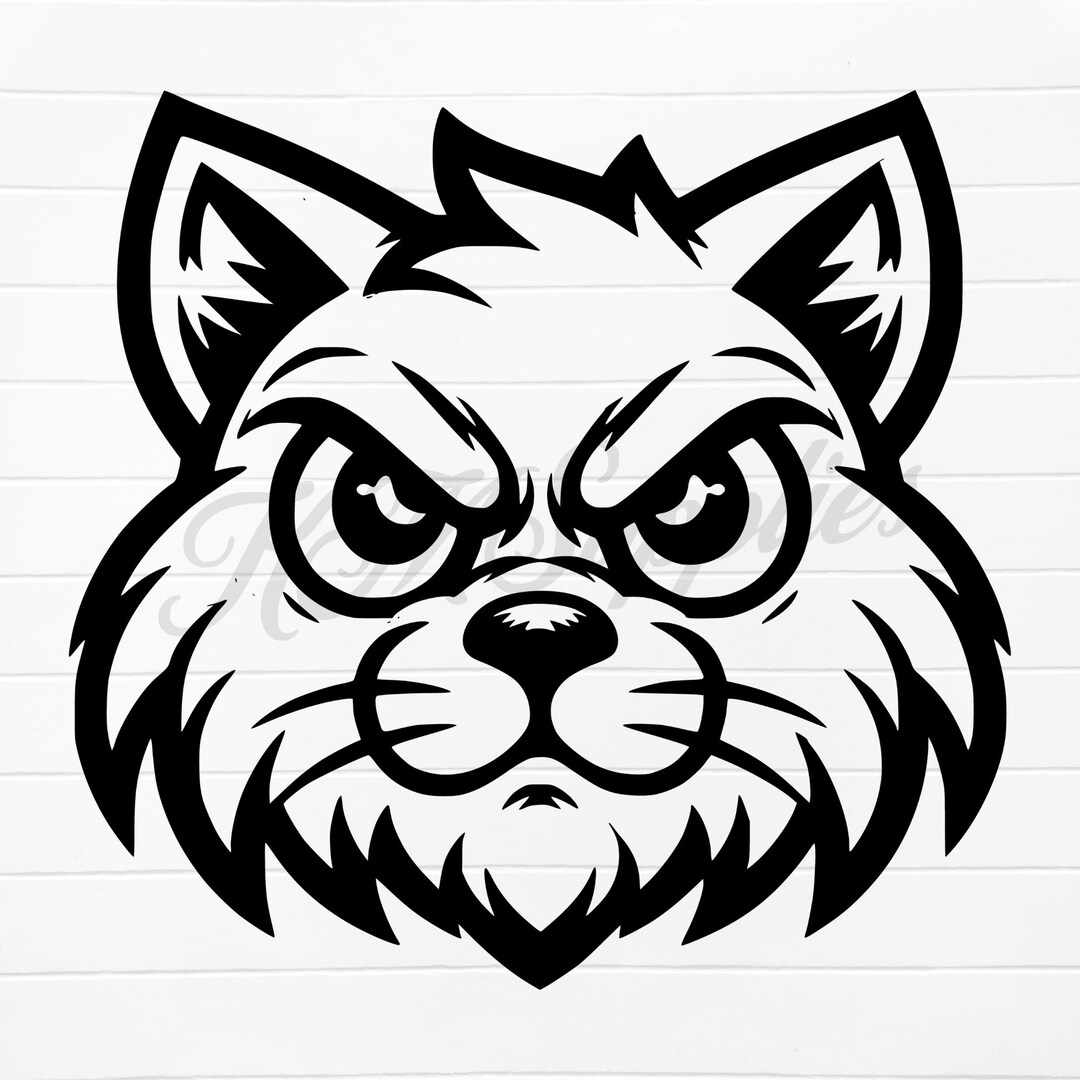 Cartoon Wildcat Png, Wildcat Logo Svg, Wildcat Logo Png, Wildcat Face ...
