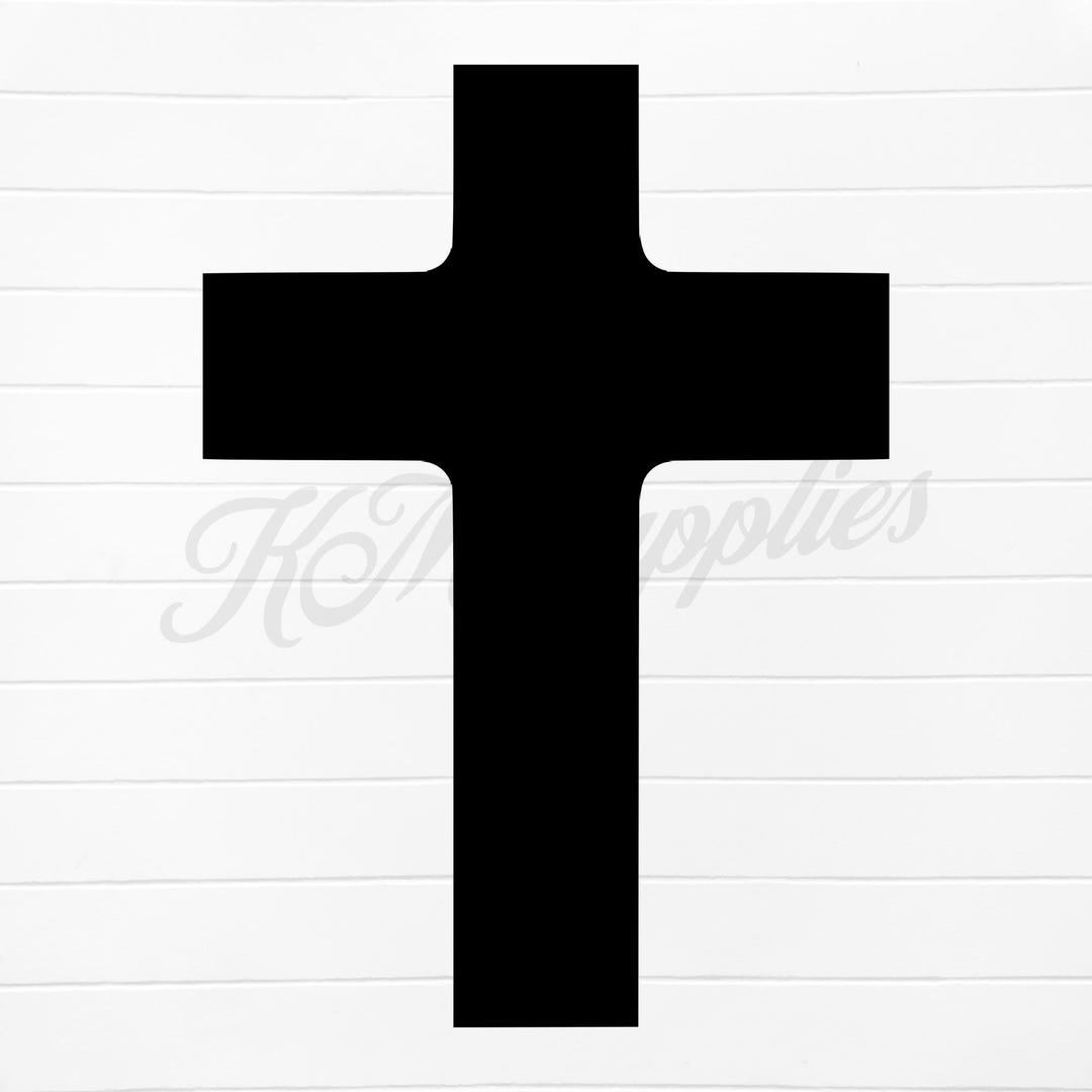 Black Cross Svg, Black Cross Png, Silhouette Cross Svg, Cross ...