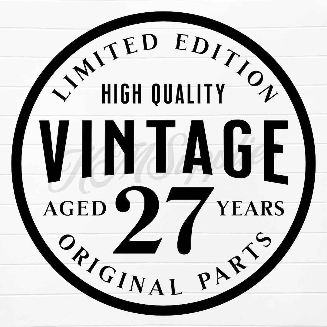 27th Birthday Svg, 27th Birthday Png, 27th Birthday, 27th Bday, 27 ...