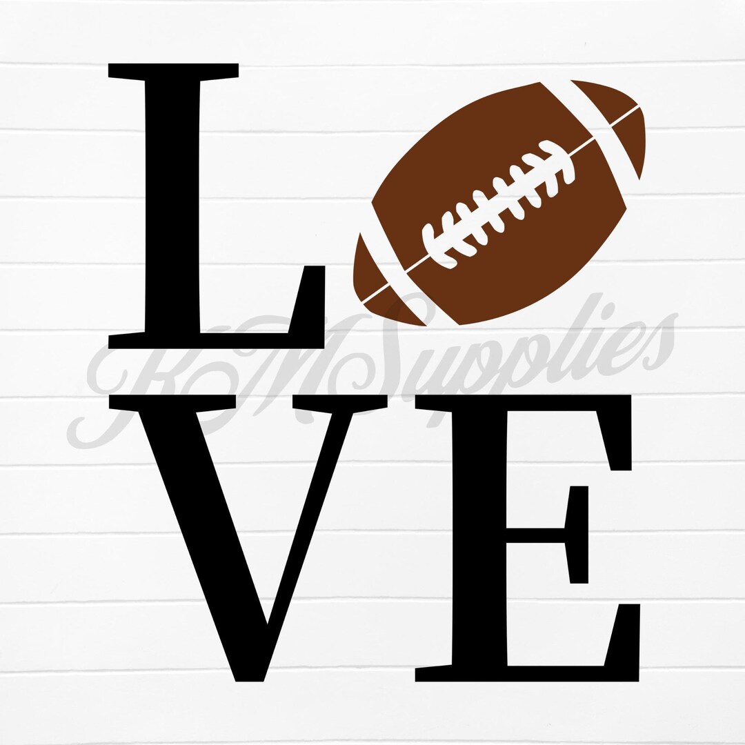 Love Football Svg, Football Love Svg, Football Lover Png, Heart ...