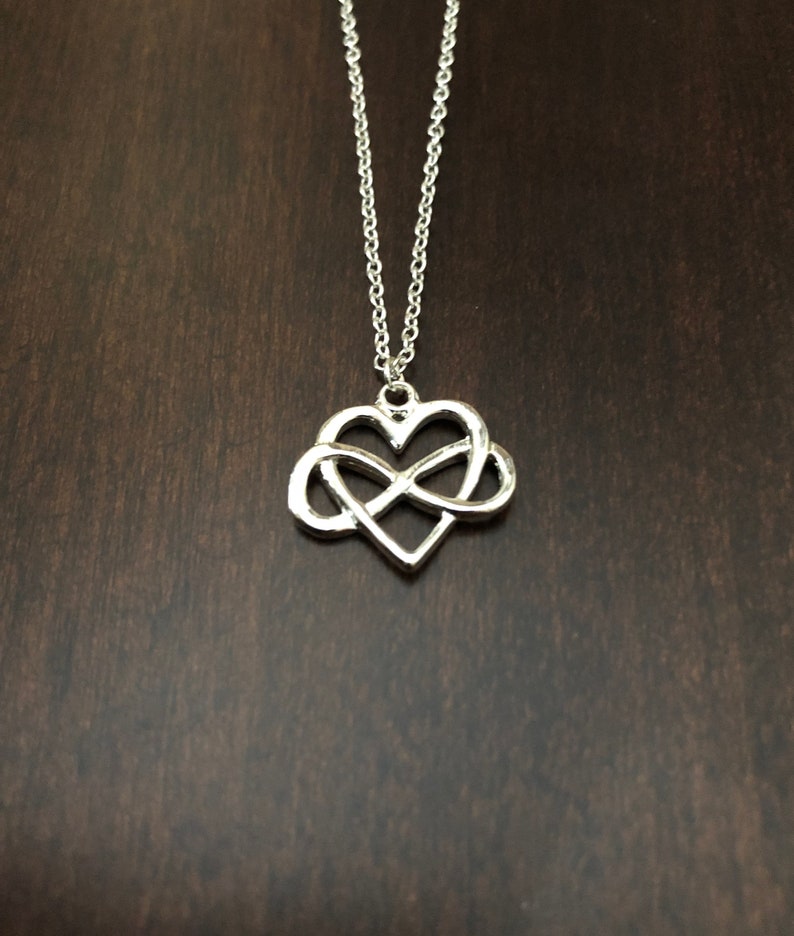 Infinity Heart Infinity Heart Necklace Infinity Heart - Etsy