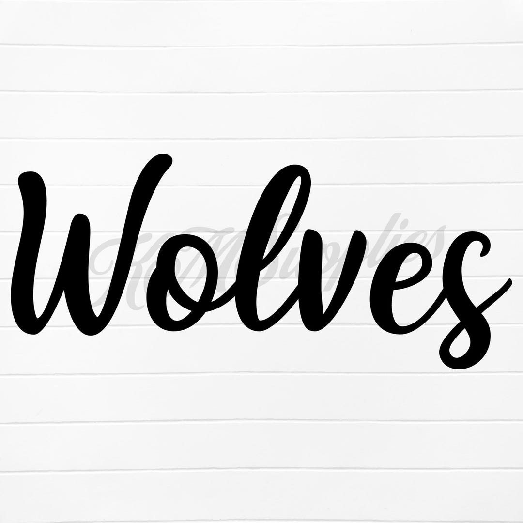 Wolves Script Svg, Wolves Wording Svg, Wolves Spirit Shirts Png, Wolves ...