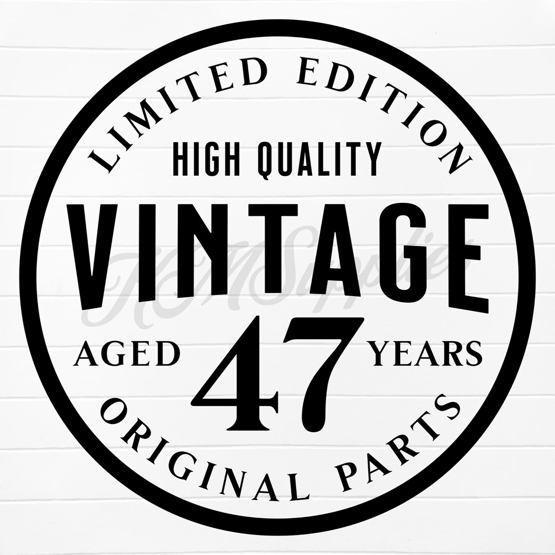 47th Birthday Svg, 47th Birthday Png, 47th Birthday, 47th Bday, 47 ...