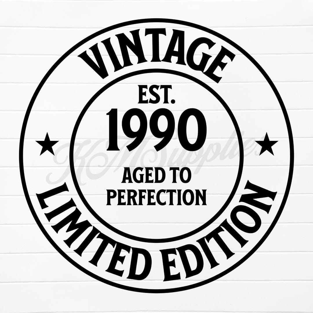 1990 Svg, 1990 Png, 1990 Clipart, 1990 Clip Art, Est 1990 Svg, Est 1990 ...