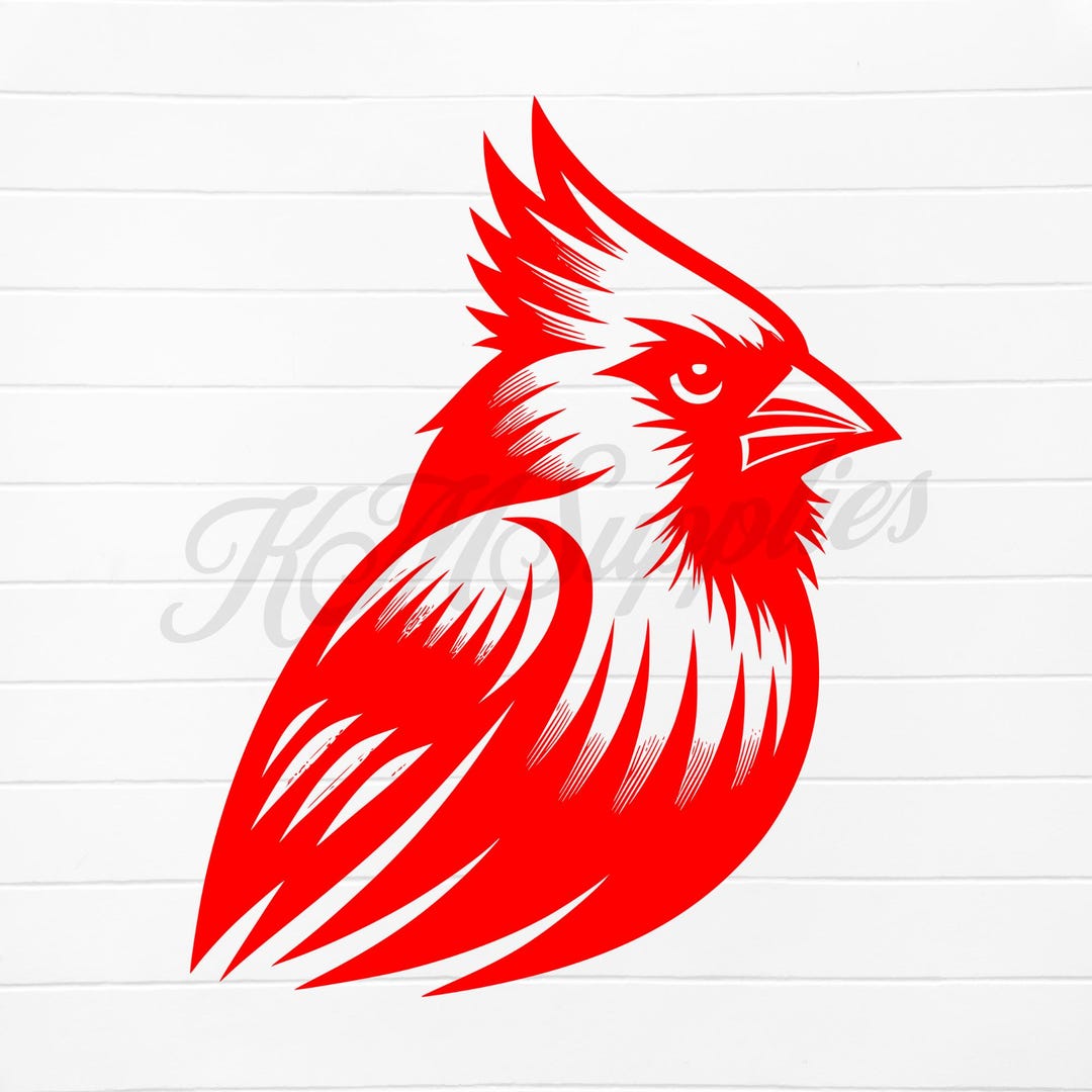 Red Bird Svg, Red Bird Png, Redbird Designs, Svg Files Cardinal Bird ...