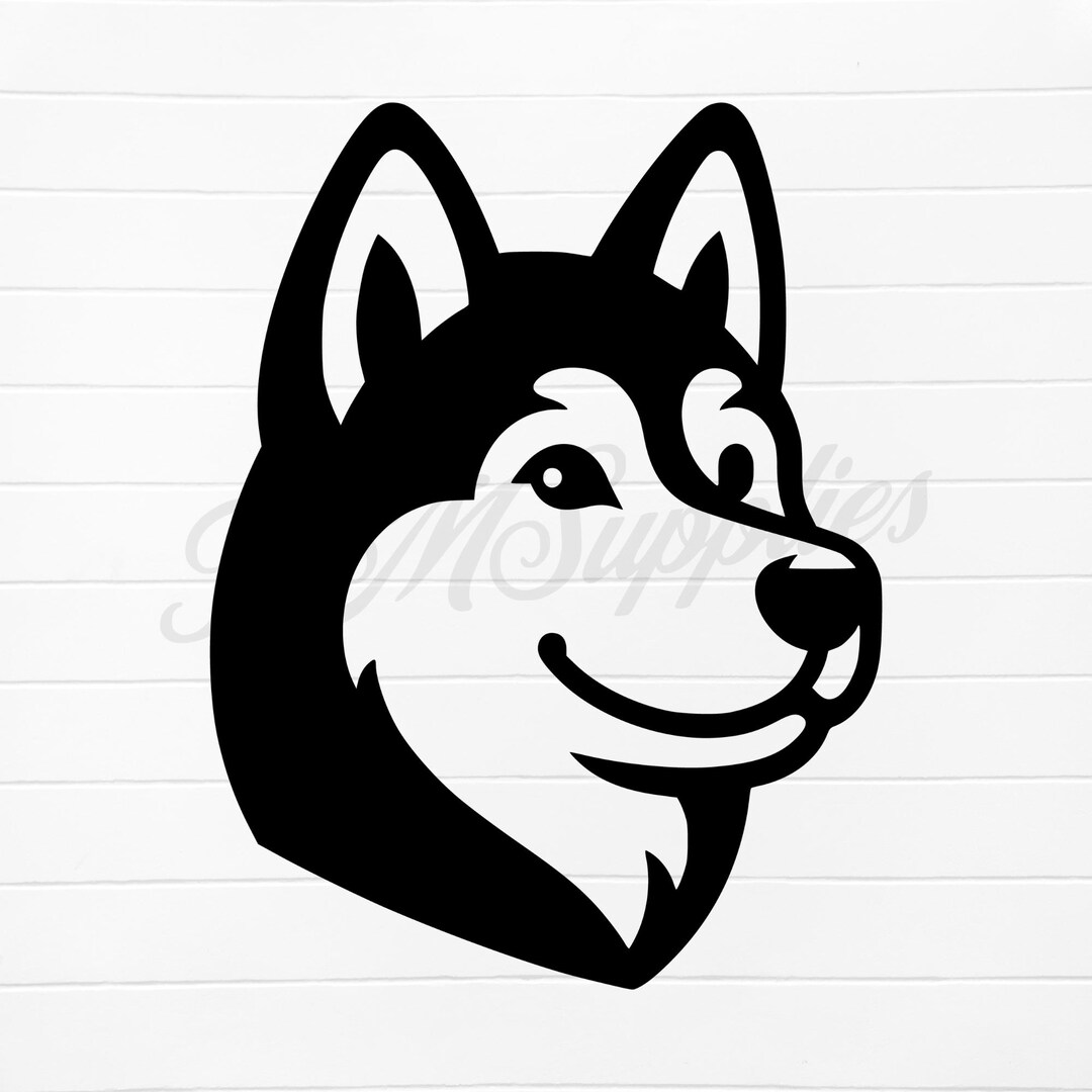 Husky Face Png, Husky Head Svg, Cute Husky Clipart, Cute Husky Shirt ...