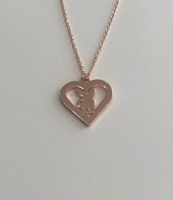 Playboy Playboy Necklace Playboy Bunny Playboy Charm Playboy Bunny Necklace Playboy Pendant Gold Playboy Necklace Gold Playboy Bunny Etsy