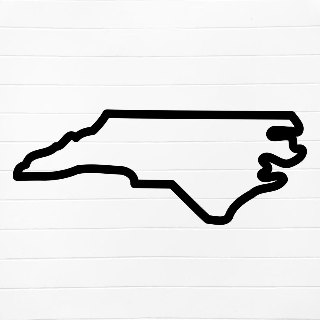 North Carolina Outline, North Carolina Svg, North Carolina Svg Files ...