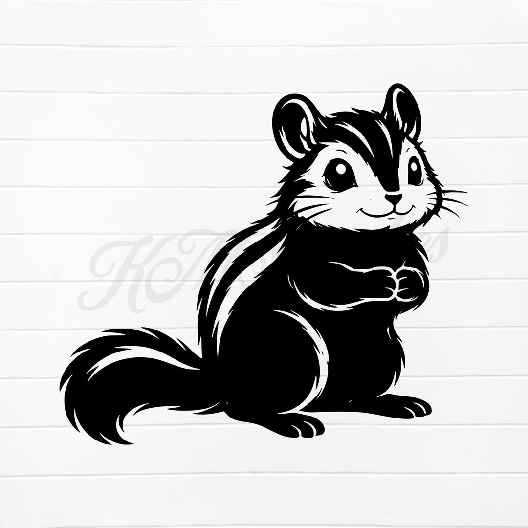 Chipmunk Silhouette, Chipmunk Png, Chipmunk Svg, Chipmunk Clipart Cute ...