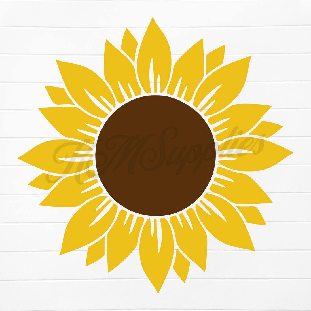 Sunflower Svg File, Sunflower Svg Design, Sunflower Png Clip Art ...