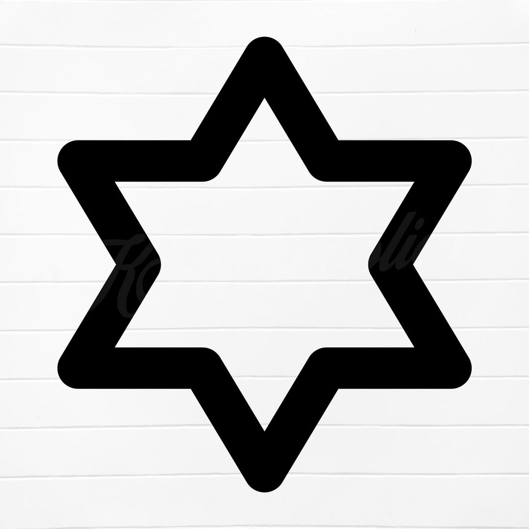 6 Point Star Svg, Six Point Star Svg, Star of David Svg, Jewish Star ...