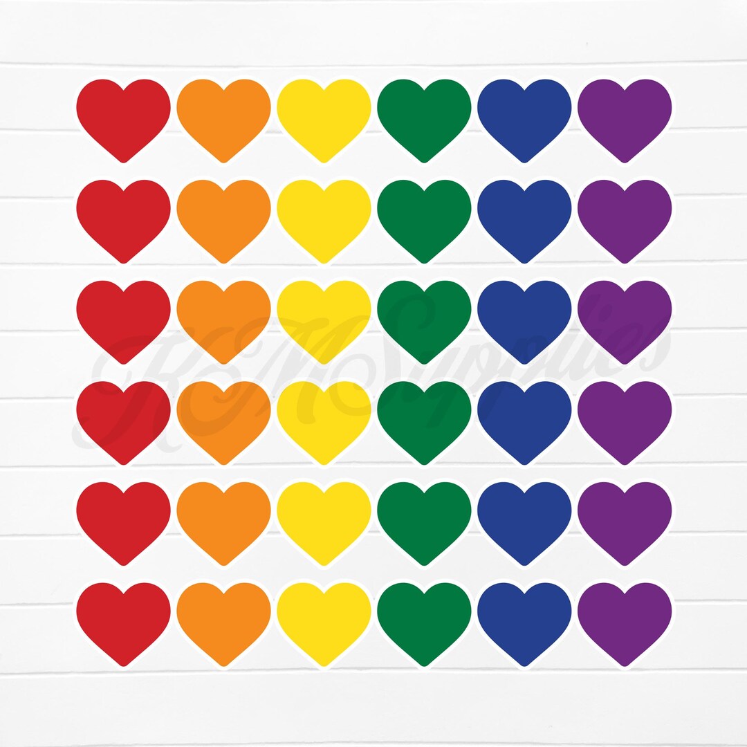 Heart Design Svg, Heart Design Png, Rainbow Heart Svg, Rainbow Heart ...