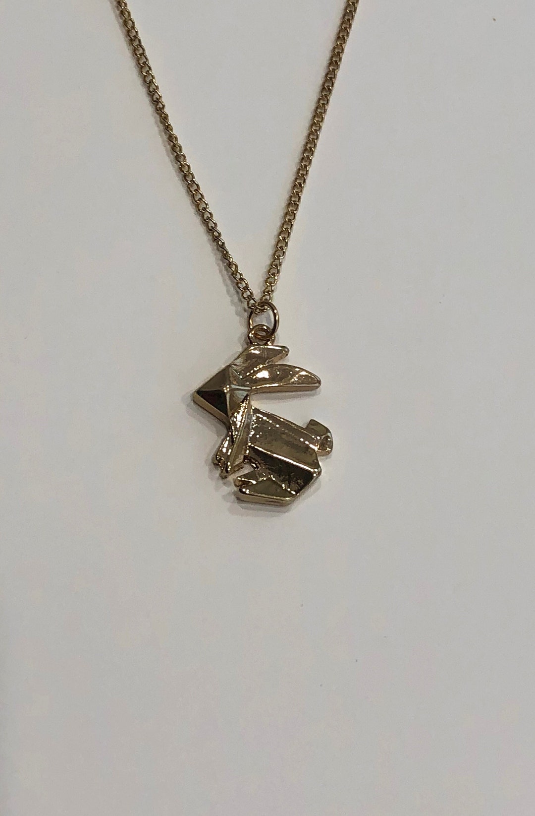 Rabbit Necklace, Bunny Necklace, Bunny Necklace Gold, Gold Rabbit ...