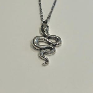 Snake Necklace, Snake Gifts, Snake Jewelry, Snake Pendant, Snakes, Silver Snake, Silver Snake ...