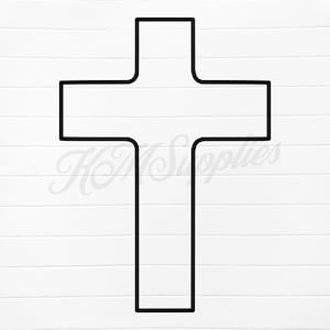 Cross Outline Svg, Cross Vector Outline, Cross Outline, Outline of ...
