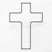 Cross Outline Svg, Cross Vector Outline, Cross Outline, Outline of ...