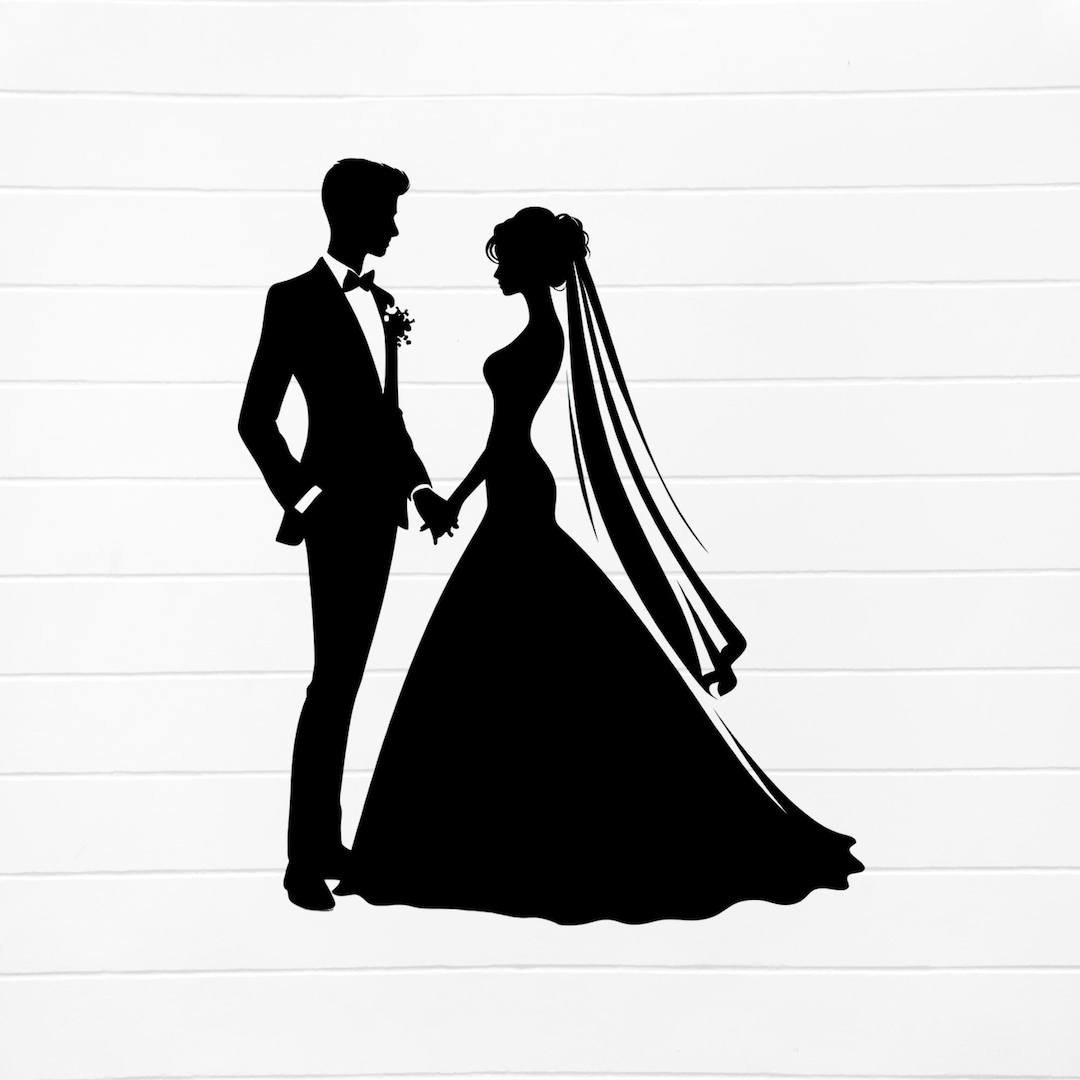 Wedding Silhouette Svg, Wedding Icon Svg, Wedding Svg Files, Wedding ...