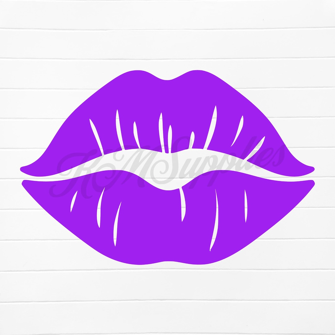 Purple Lips Png, Purple Lips Svg, Big Lips Svg, Kiss Lips Svg, Kiss ...