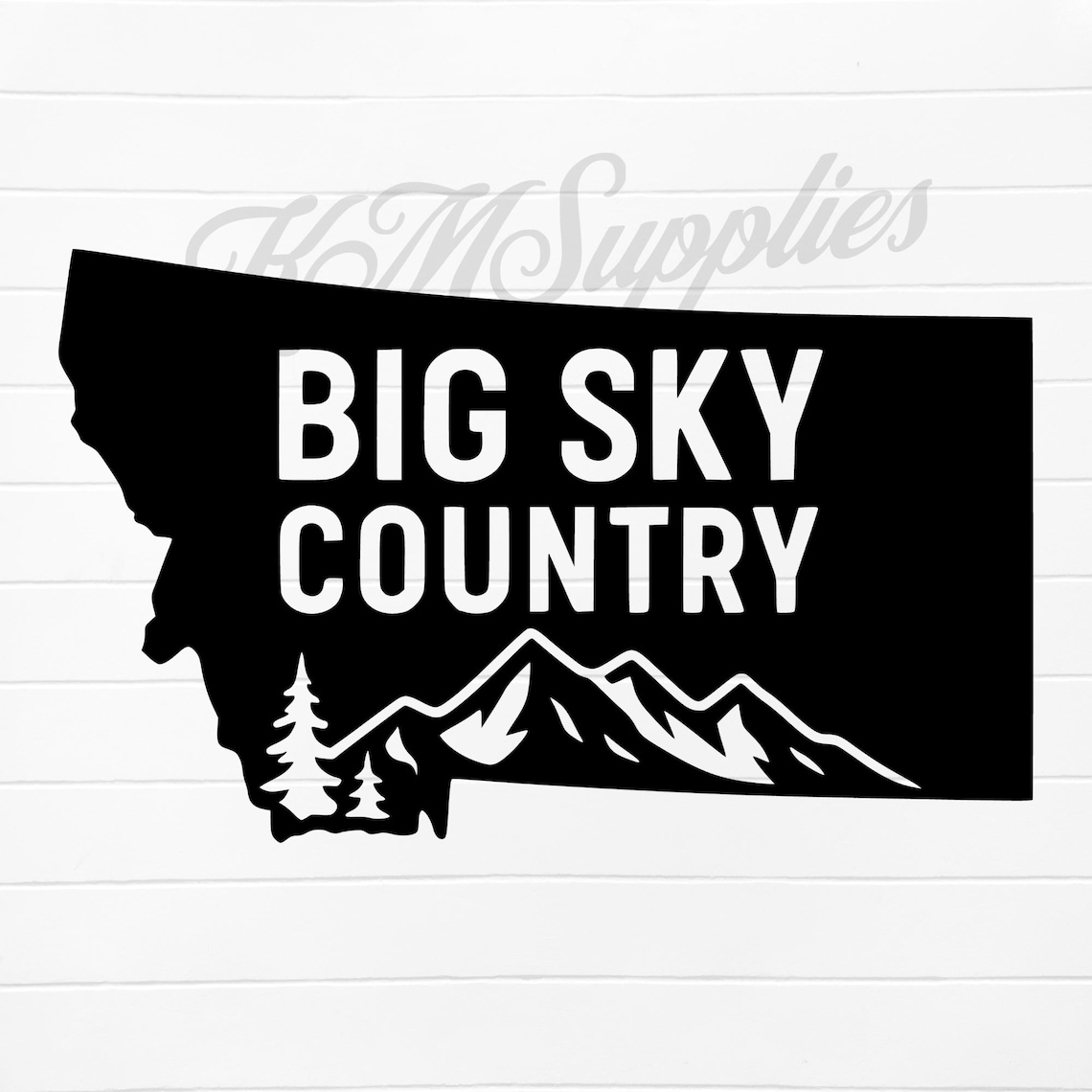 Montana State Silhouette SVG and PNG – Big Sky Country Outline With ...