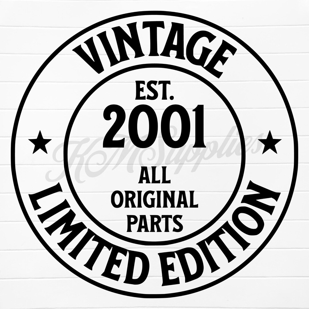 2001 Svg, 2001 Png, 2001 Clipart, 2001 Clip Art, Est 2001 Svg, Est 2001 ...