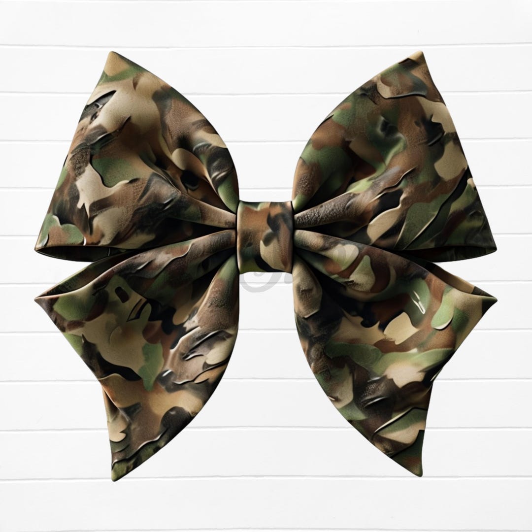 Camo Bow Png, Camo Bow Sublimation, Camo Bow Png Digital, Bow Digital ...