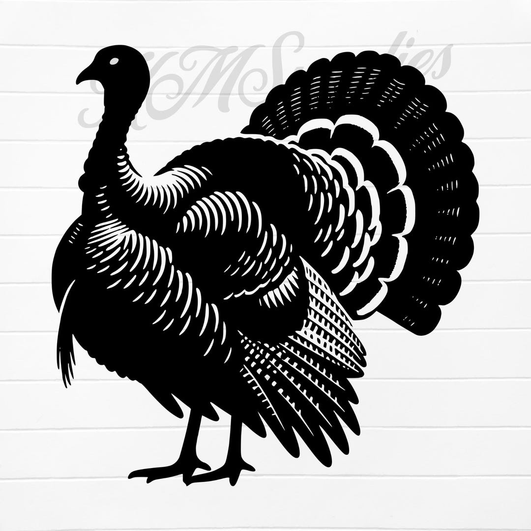 Wild Turkey Silhouette, Wild Turkey Svg, Wild Turkey Png, Wild Turkey ...
