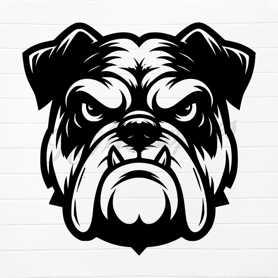 Bulldog Head Svg, Bulldog Head Png, Bulldog Face Png, Bulldog Face Svg ...