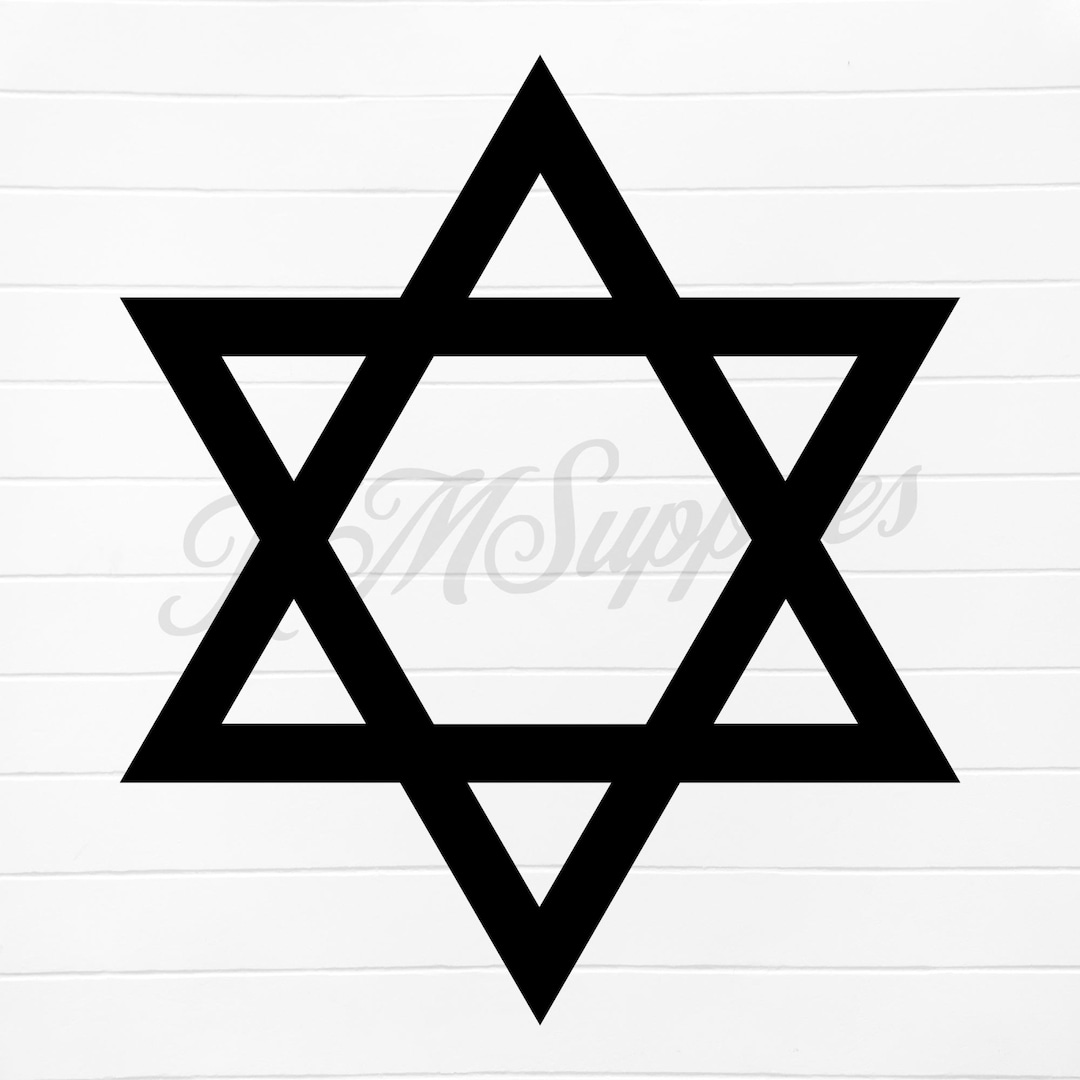 6 Point Star Svg, Six Point Star Svg, Star of David Svg, Jewish Star ...