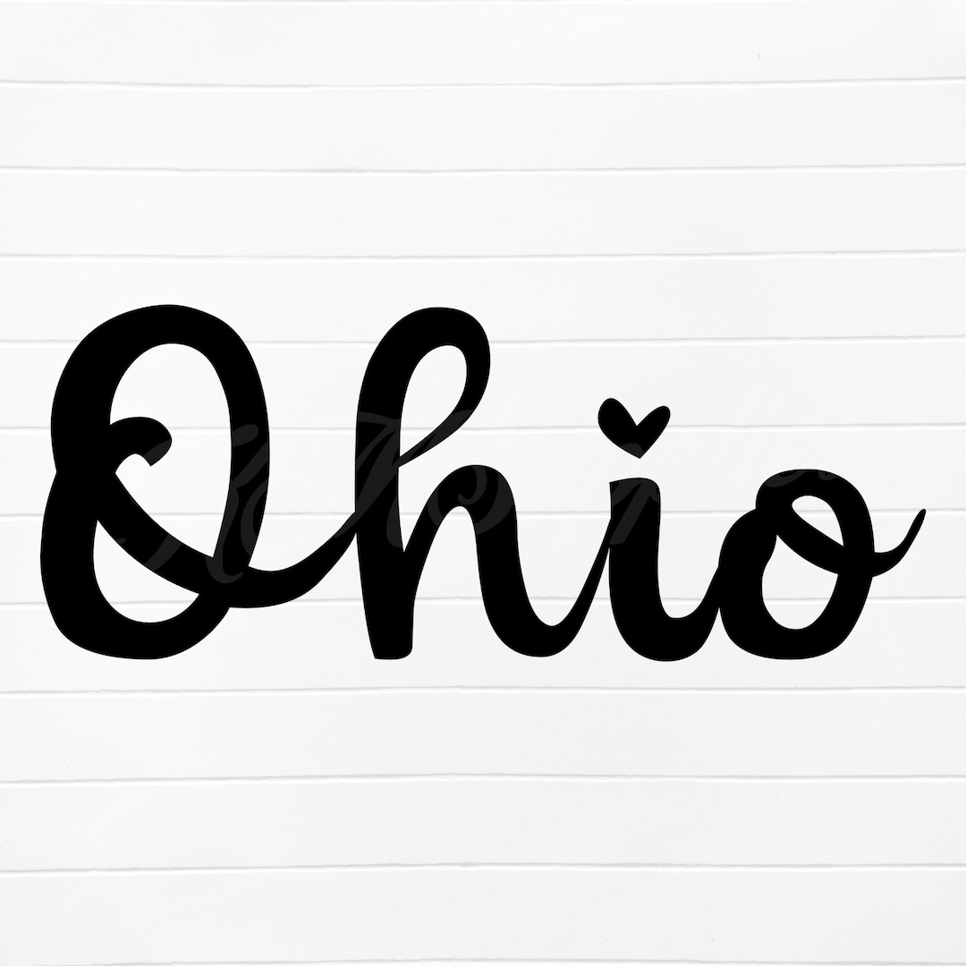 Ohio Script Png, Ohio Script Svg, Ohio State Script Svg, State of Ohio ...
