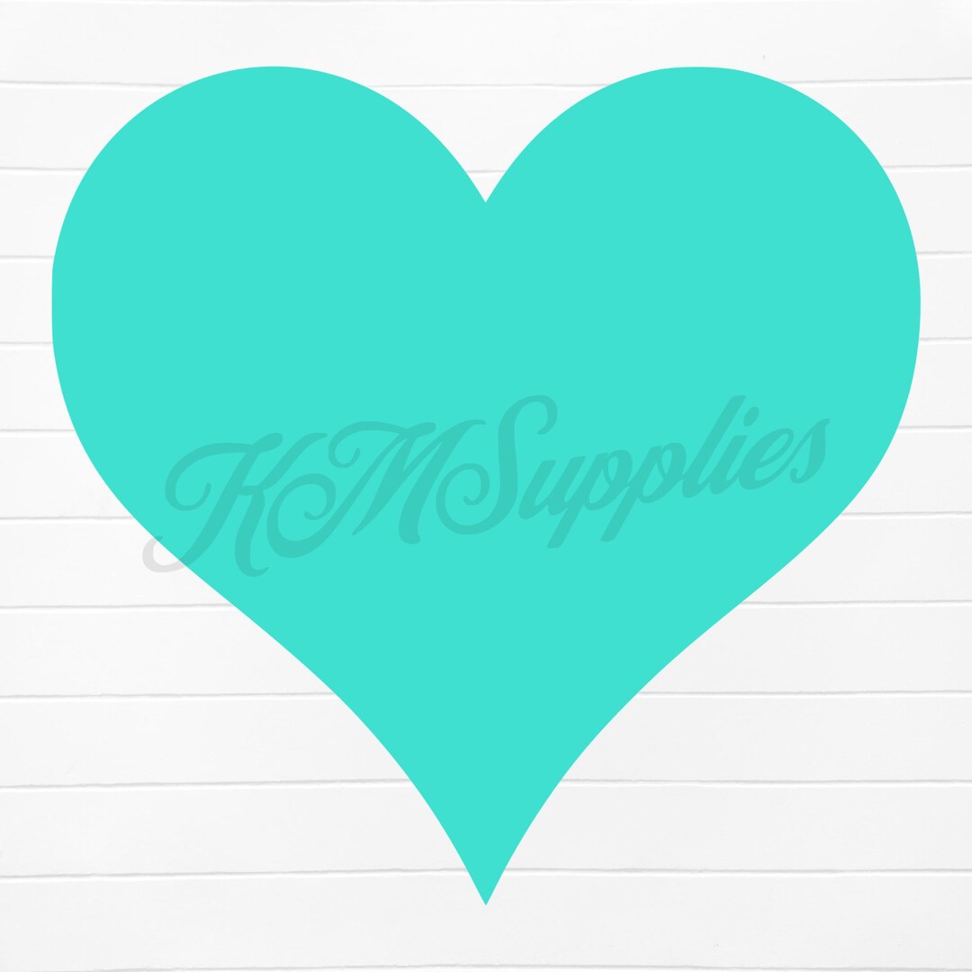 Turquoise Heart Png, Turquoise Heart Svg, Turquoise Heart Clipart, Blue ...