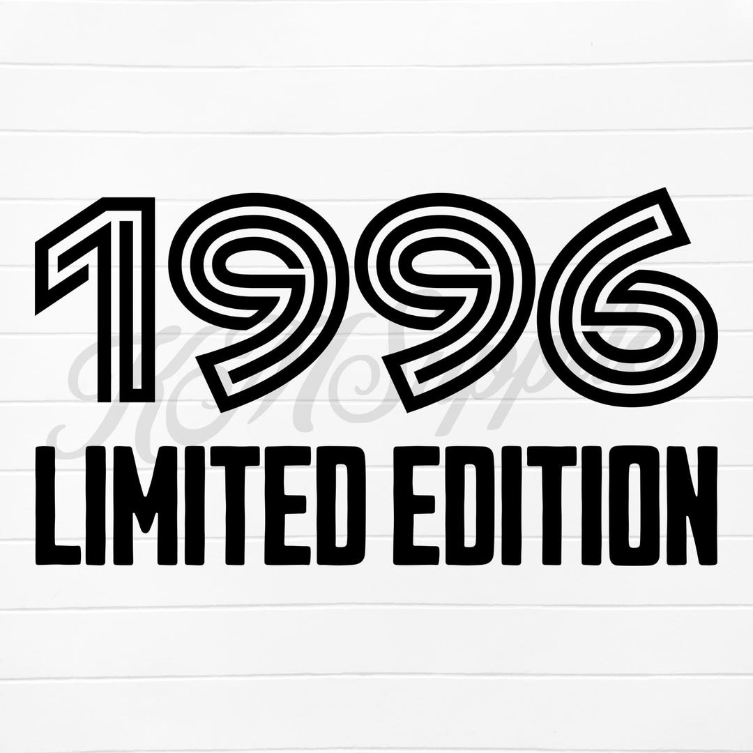 1996 Svg Png, 1996 Limited Edition Svg, 1996 Limited Edition Png, 1996 ...
