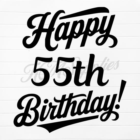Feliz 55 Cumpleaños Clip Art