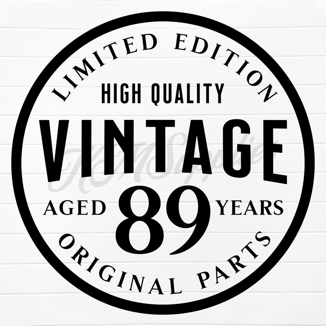 89th Birthday Svg, 89th Birthday Png, 89th Birthday, 89th Bday, 89 ...