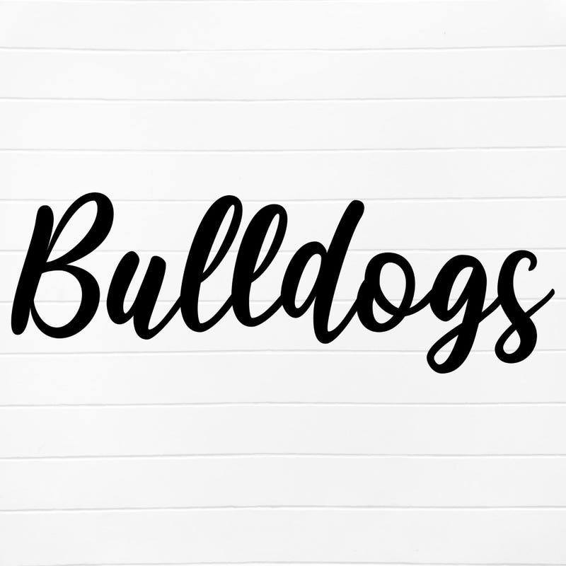 Bulldog Svg - Etsy