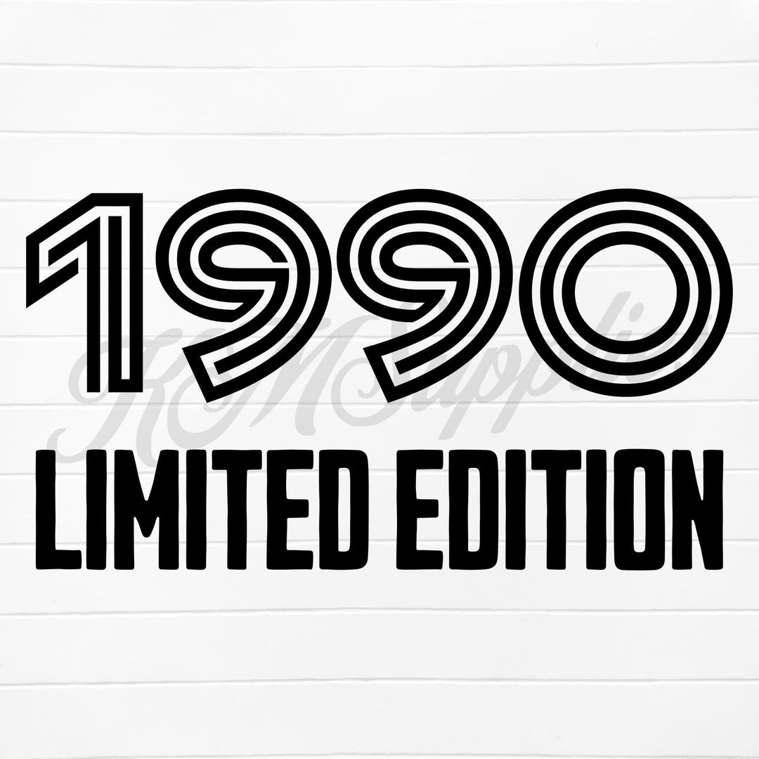 1990 Svg Png, 1990 Limited Edition Svg, 1990 Limited Edition Png, 1990 ...