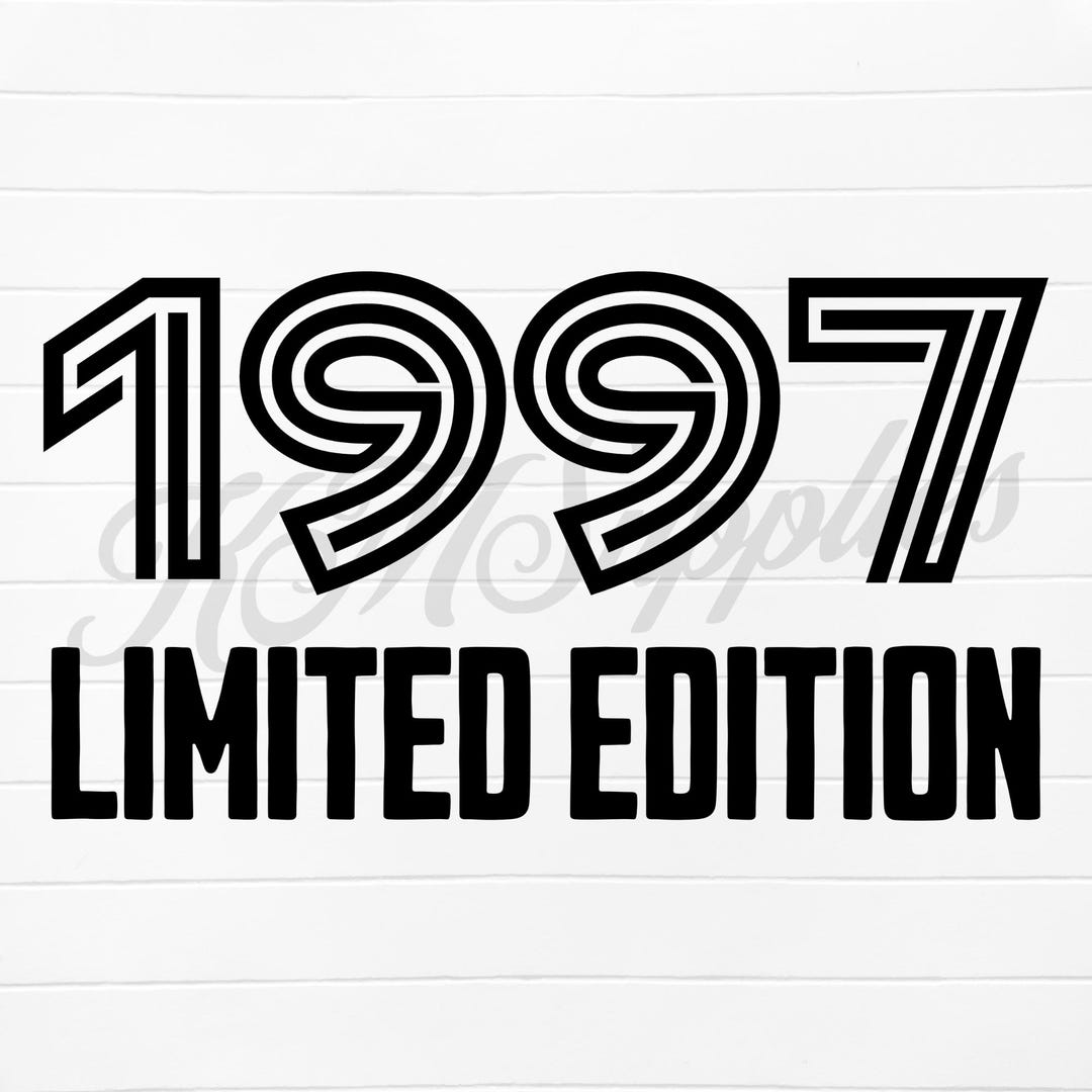 1997 Svg Png, 1997 Limited Edition Svg, 1997 Limited Edition Png, 1997 ...