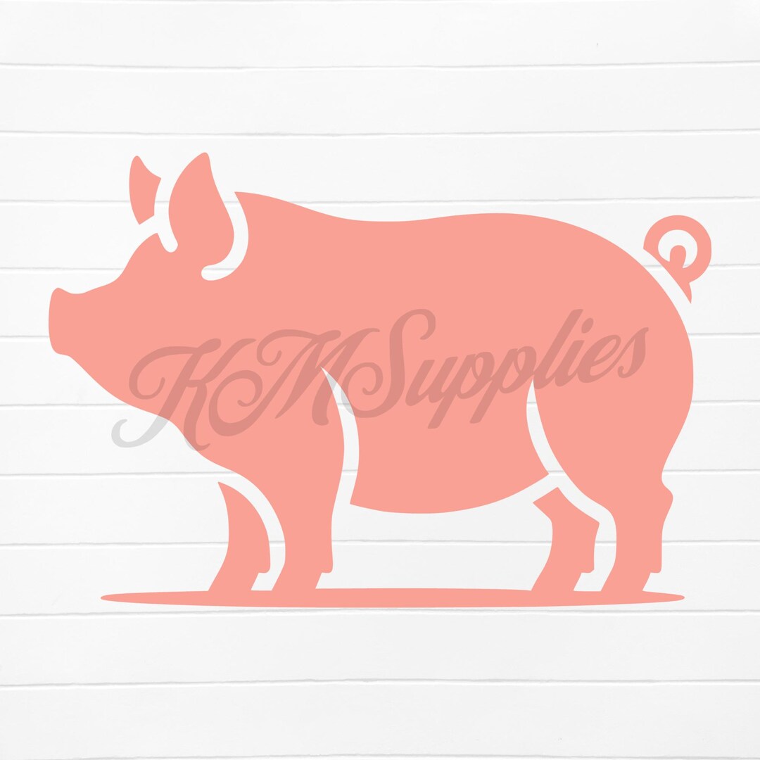 Pink Pig Svg, Pig Pink Png, Pig Silhouette Svg, Pig Silhouette Png, Pig ...