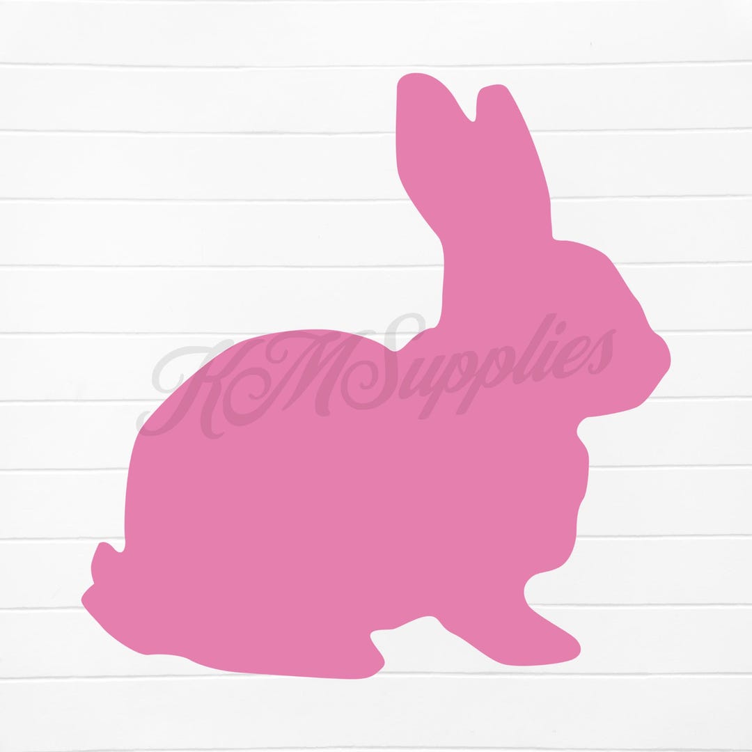 Pink Bunny Silhouette, Pink Bunny Png, Pink Bunny Clipart, Pink Bunny ...
