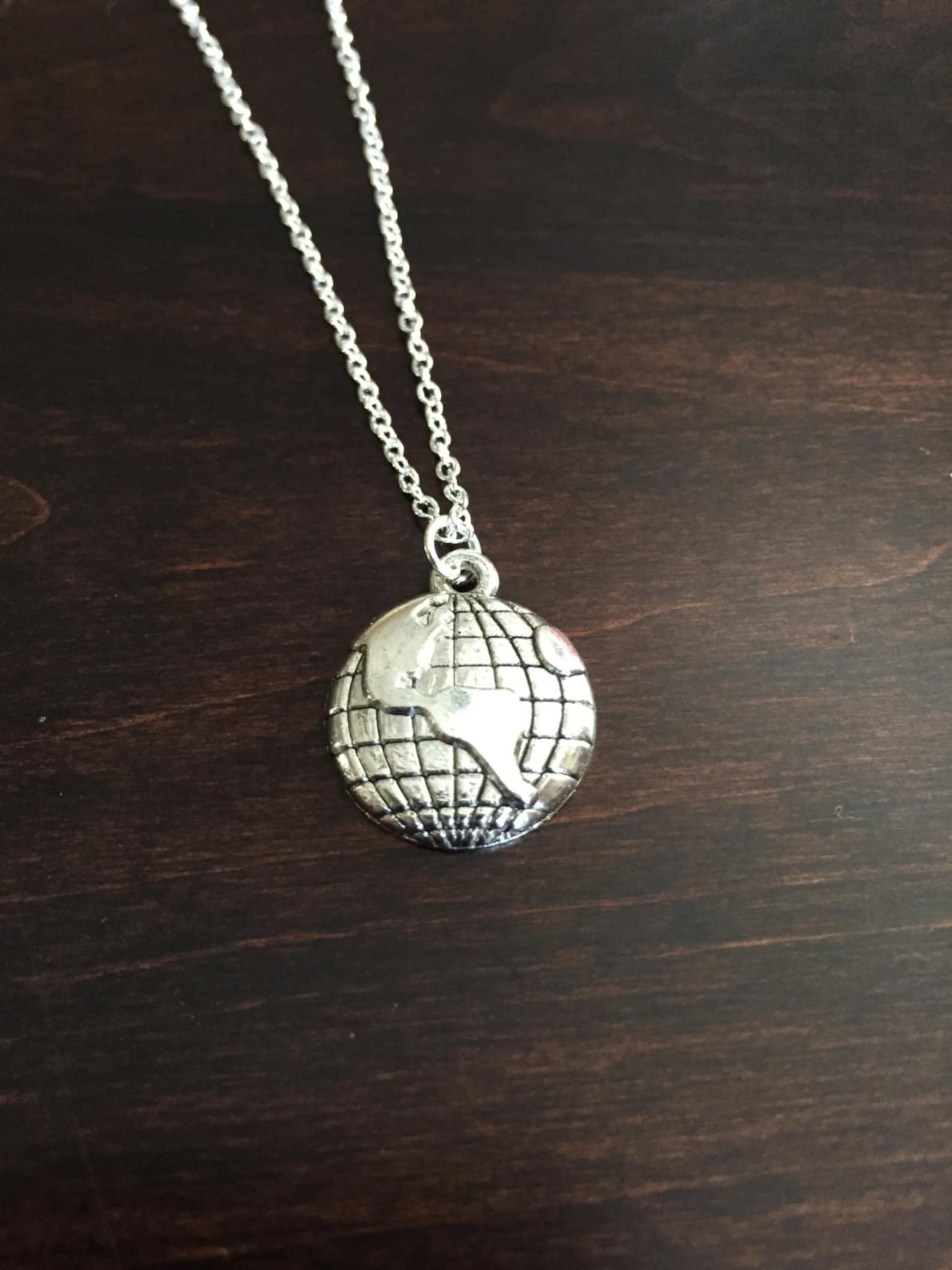 Globe Necklace Globe World Globe World Map World Map | Etsy
