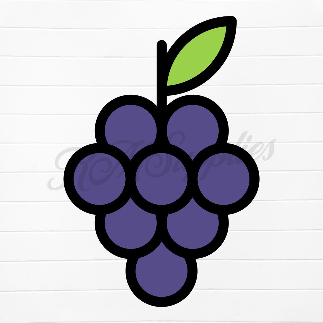 Purple Grape Image, Grapes Svg, Grapes Png, Grapes Clipart, Grapes ...