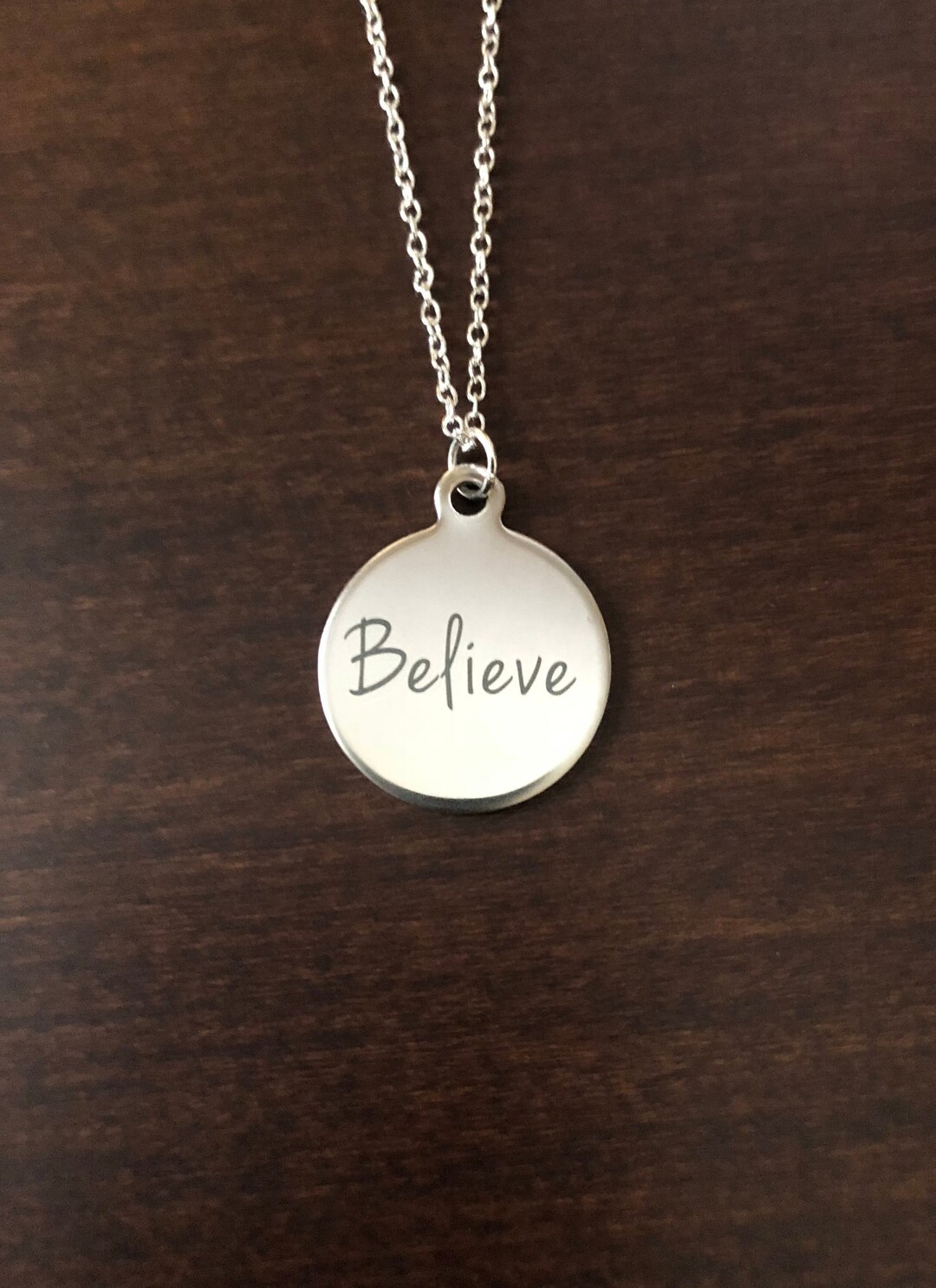 Believed, Believe, Believe Necklace, Believe Gifts, Believe Jewelry ...