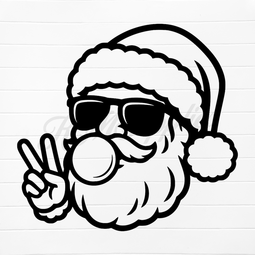 Santa Bubble Png, Santa Bubble Gum Svg, Santa Bubble Gum Png, Santa ...