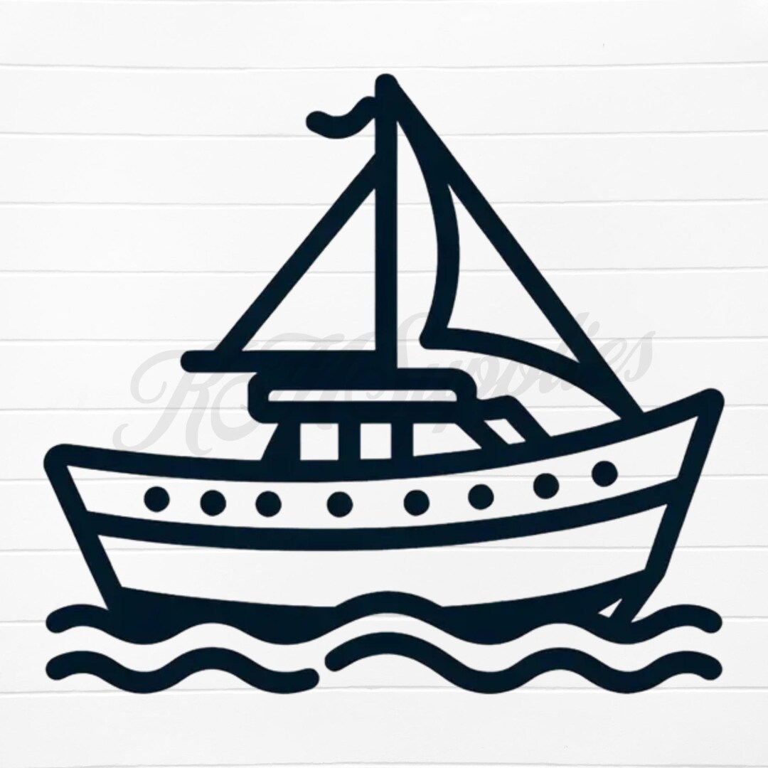 Boat Svg, Boat Svg Files, Boat Png, Boat Digital Print, Boat Clipart ...