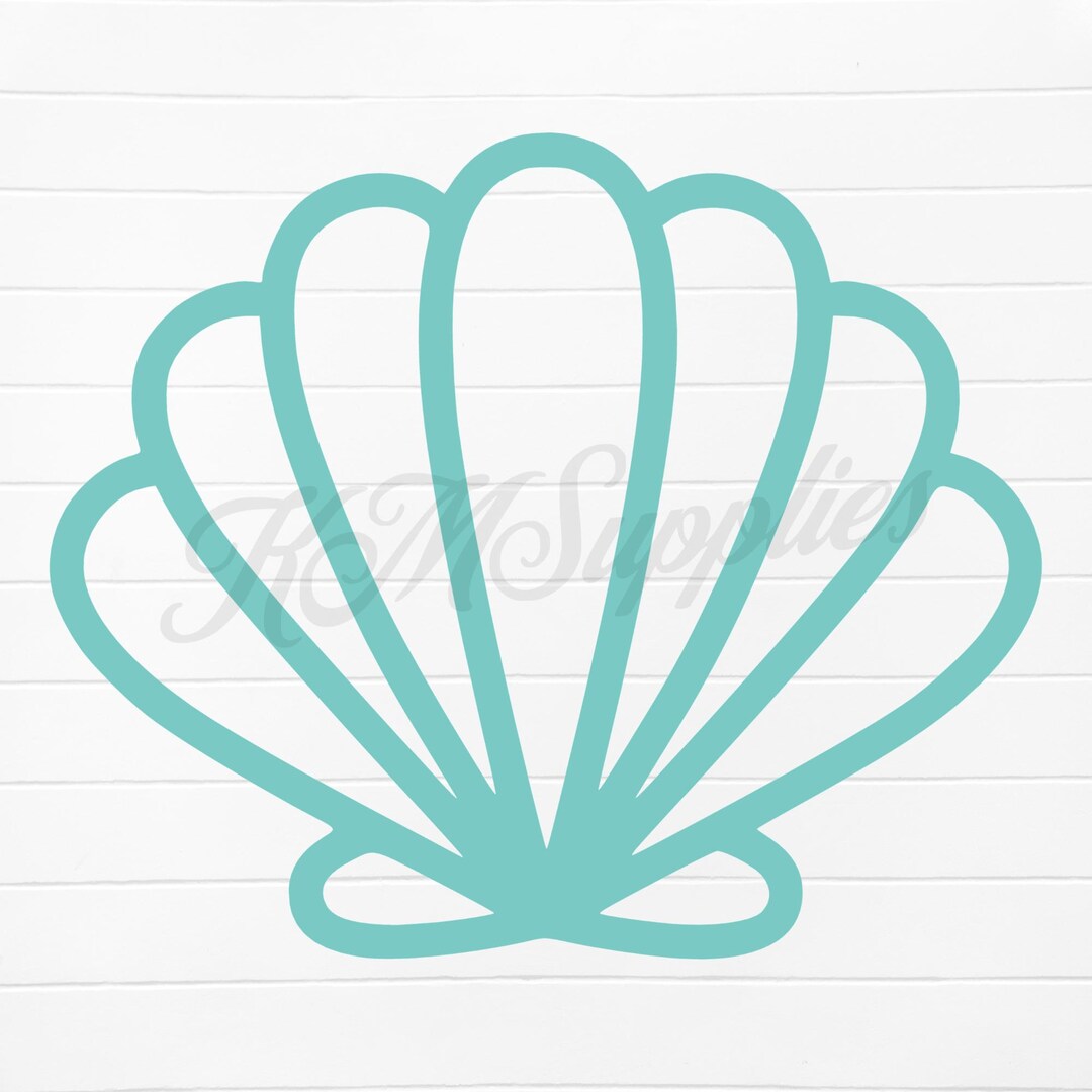 Seashell Outline Svg, Seashell Outline Clipart, Seashell Outline, Sea ...