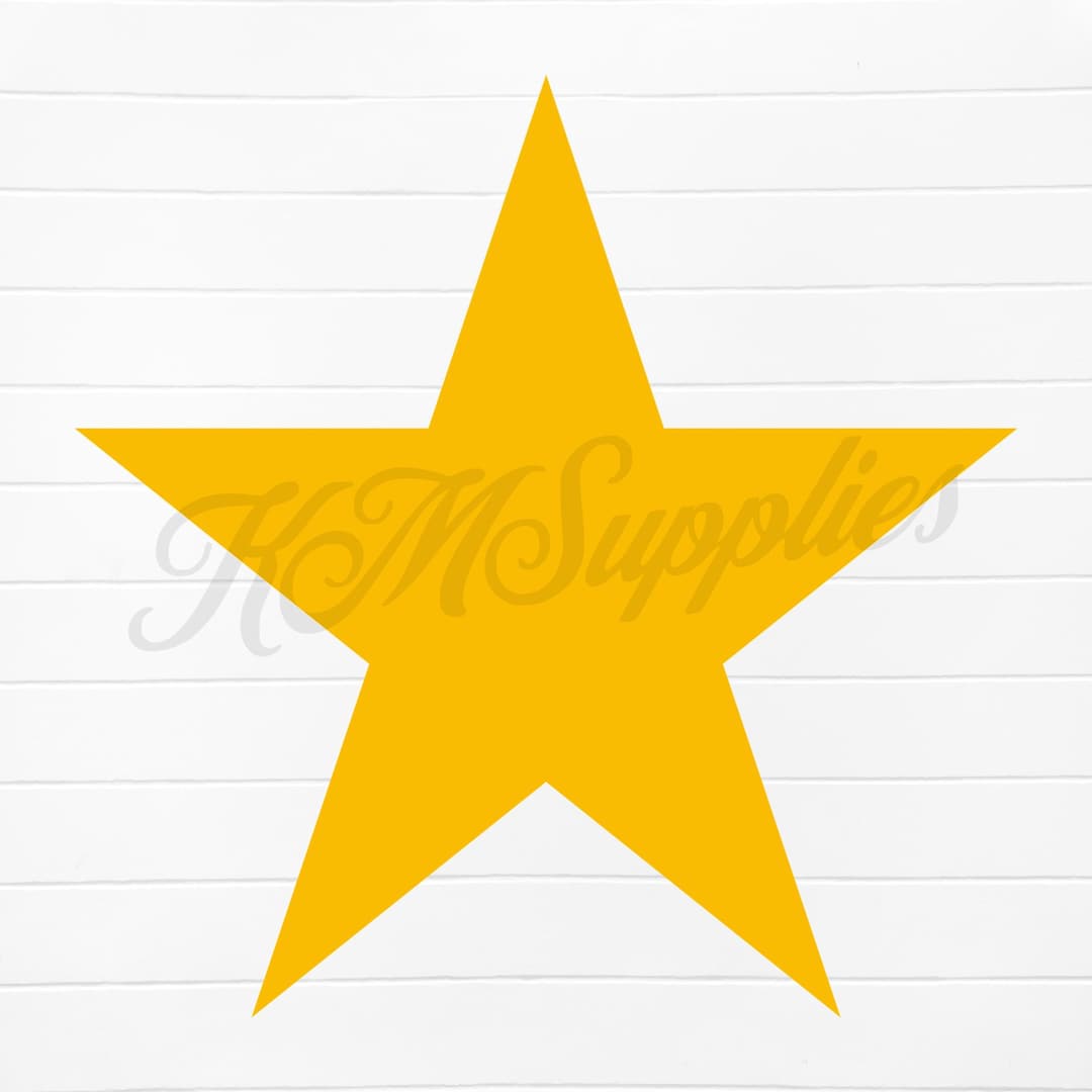 Gold Star Svg, Gold Star Svg File, Gold Star Png, Gold Star Clip Art ...