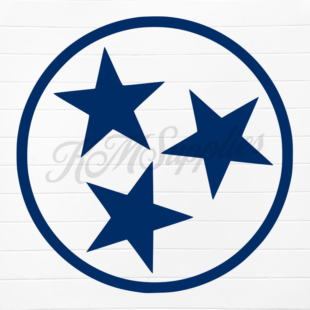 Tennessee Tri Star Svg, Tennessee Tri Star Png, Tri Star Svg, Tennessee ...