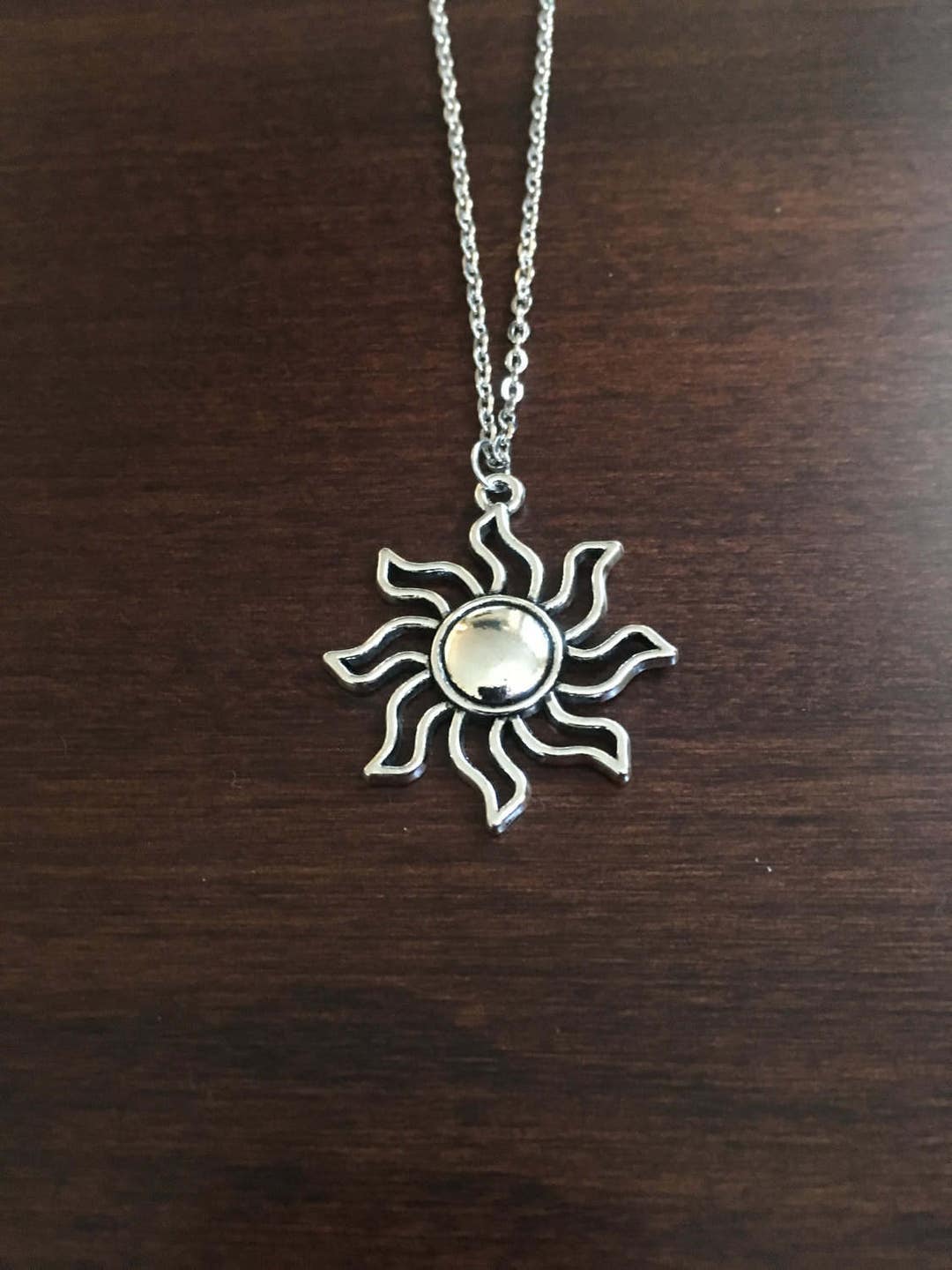 Sun Necklace, Silver Sun Necklace, Sun Necklace Silver, Sun Jewelry ...